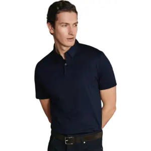 CHARLES TYRWHITT Plain Short Sleeve Jersey - Navy