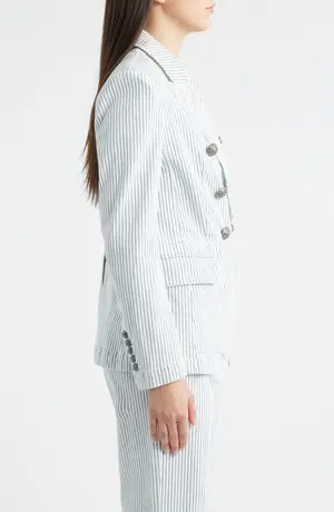 Kobi Halperin Stretch Cotton Twill Double-breasted Jacket