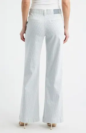 Kobi Halperin Keren Stripe Wide Leg Pants - Ivory Multi