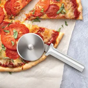 RADA Cutlery Pizza Cutter Stainless Steel Wheel - Silver