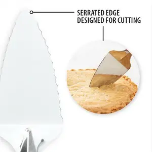 RADA Cutlery Serrated Pie Server Stainless Steel Face - Silver