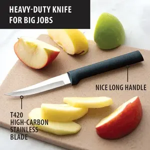 RADA Cutlery Heavy Duty 3.25-inch Paring Knife - Black