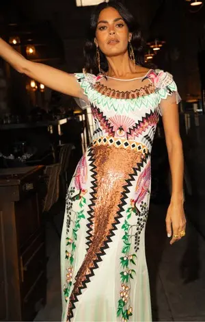 TEMPERLEY LONDON Talia Embroidered Dress