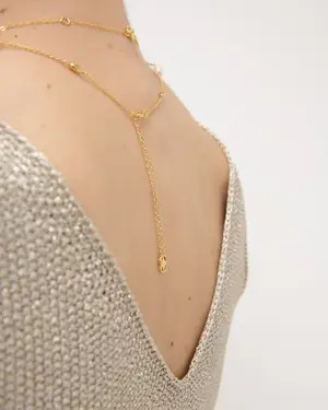 OTTOMAN HANDS Lyra Pearl Beaded Necklace