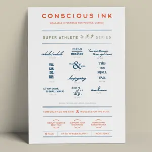 CONSCIOUS INK Super Athlete Athletic Performance 10-pack - Black