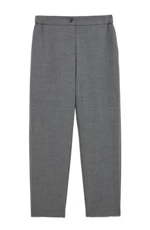OTTOD'AME Ankle Length Wool Blend Trousers