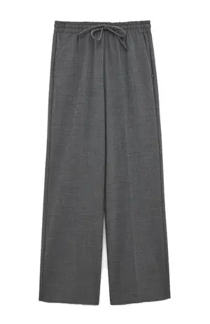 OTTOD'AME Wool Blend Jogger Trousers - Grey
