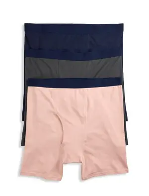 HARBOR BAY BY DXL Big & Tall 3-pk Active Stretch 4 Inch Boxer Briefs V3 - Multi