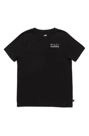 MAUI & SONS Cookie Logo Graphic T-shirt - Black