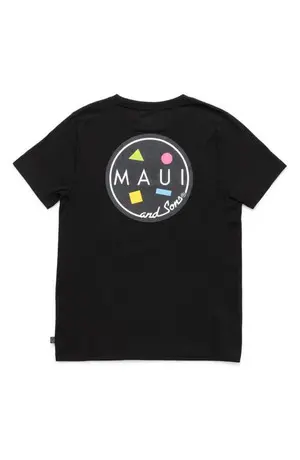 MAUI & SONS Cookie Logo Graphic T-shirt - Black