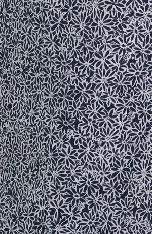 BOSS Roan Slim Fit Short Sleeve Button-up Shirt - Dark Blue Multi