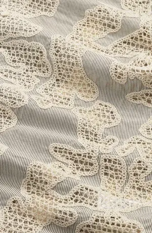 Nn07 Julio Embroidered Inset Organic Cotton Button-up Shirt - Deep Truffle
