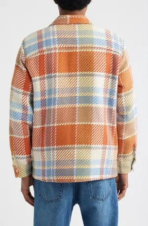 WAX LONDON Whiting Bude Check Overshirt - Pastel Multi