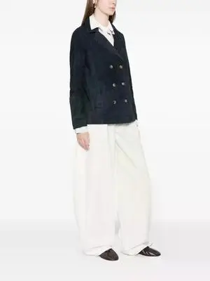 MARA BINI Double-breasted Suede Blazer