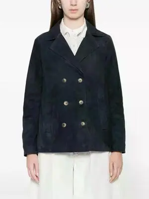 MARA BINI Double-breasted Suede Blazer