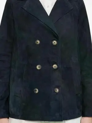 MARA BINI Double-breasted Suede Blazer