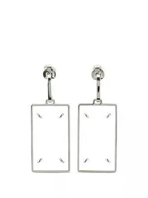 MAISON MARGIELA Four-stitches Pendant Earrings - Silver