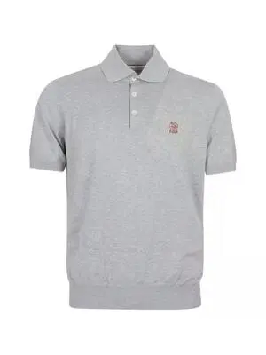 Brunello Cucinelli Logo-embroidered Polo Shirt