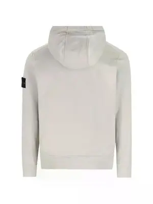Stone Island Zip Logo Hoodie