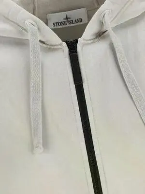 Stone Island Zip Logo Hoodie