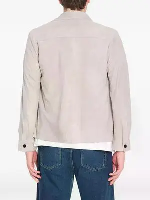 ARMA Suede Buttoned Overshirt - Neutrals