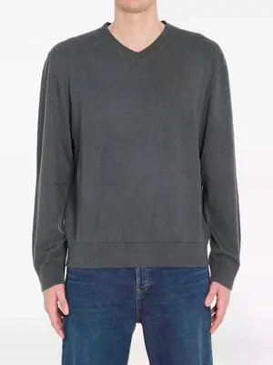 THE ROW Ribbed V-neck Sweater