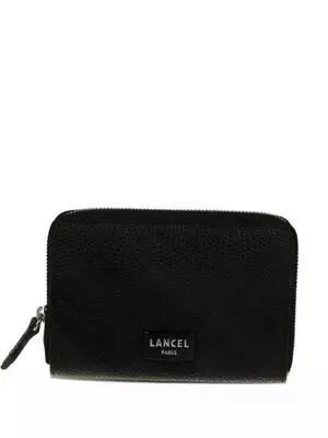 LANCEL Zip Leather Wallet - Black