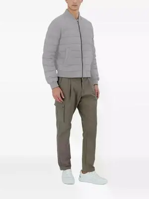 Herno Quilted Bomber Jacket - Grey