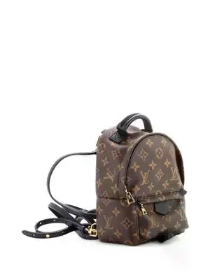 LOUIS VUITTON Palm Springs Monogram Canvas Mini Backpack - Brown