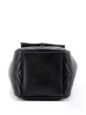 Saint Laurent Joe Matelasse Chevron Leather Mini Bucket Bag