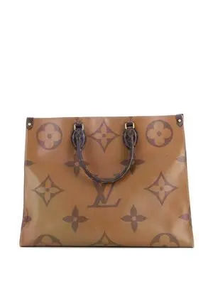 LOUIS VUITTON Onthego Reverse Monogram Giant Gm Tote Bag - Brown