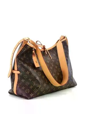 LOUIS VUITTON Carryall Monogram Canvas Mm Hobo Bag - Brown