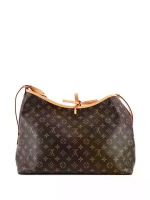 LOUIS VUITTON Carryall Monogram Canvas Mm Hobo Bag - Brown