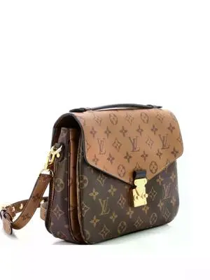LOUIS VUITTON Pochette Metis Reverse Monogram Canvas Crossbody Bag - Brown