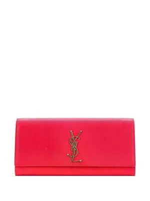 Saint Laurent Classic Monogram Long Clutch - Pink