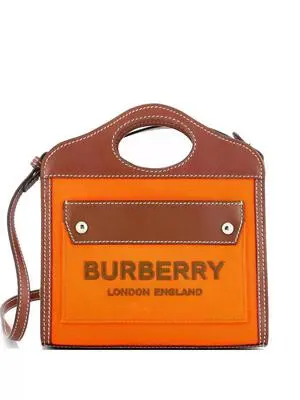 Burberry Logo Pocket Micro Tote Bag