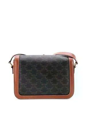 Celine Triomphe Coated Canvas Medium Shoulder Bag