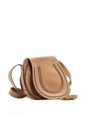 Chloé Marcie Saddle Bag Leather Medium - Brown