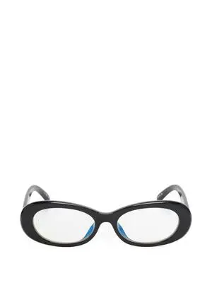Le Specs Oval Frame Glasses