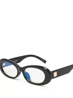 Le Specs Oval Frame Glasses