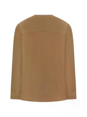 Giorgio Armani Chest-pocket V-neck Shirt - Neutrals