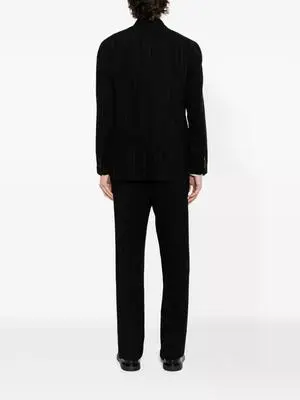 Tagliatore Pinstripe Double-breasted Suit - Black