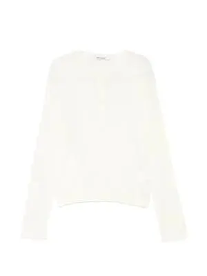 Our Legacy Fine Ribbed-knit T-shirt - Neutrals