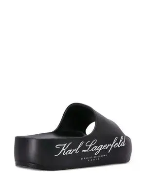 Karl Lagerfeld Logo-print Flat Slides