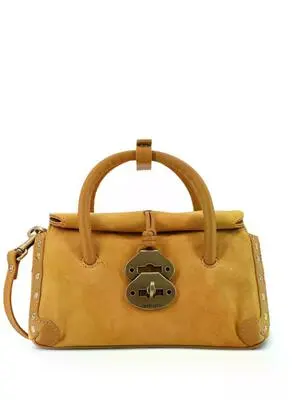 ZANELLATO Dotta® Baby Studded Leather Shoulder Bag - Neutrals