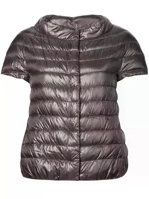Herno Short-sleeved Quilted Gilet - Grey
