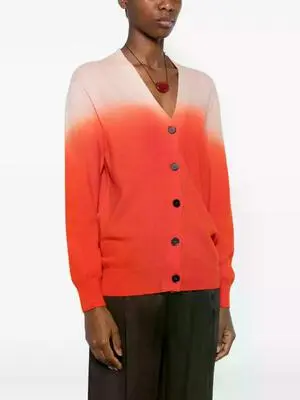 JIL SANDER V-neck Buttoned Cardigan - Orange