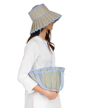 Lorna Murray Capri Straw Hat - Blue Bird