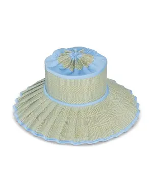Lorna Murray Capri Straw Hat - Blue Bird
