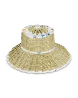 Lorna Murray Capri Straw Hat - Sea